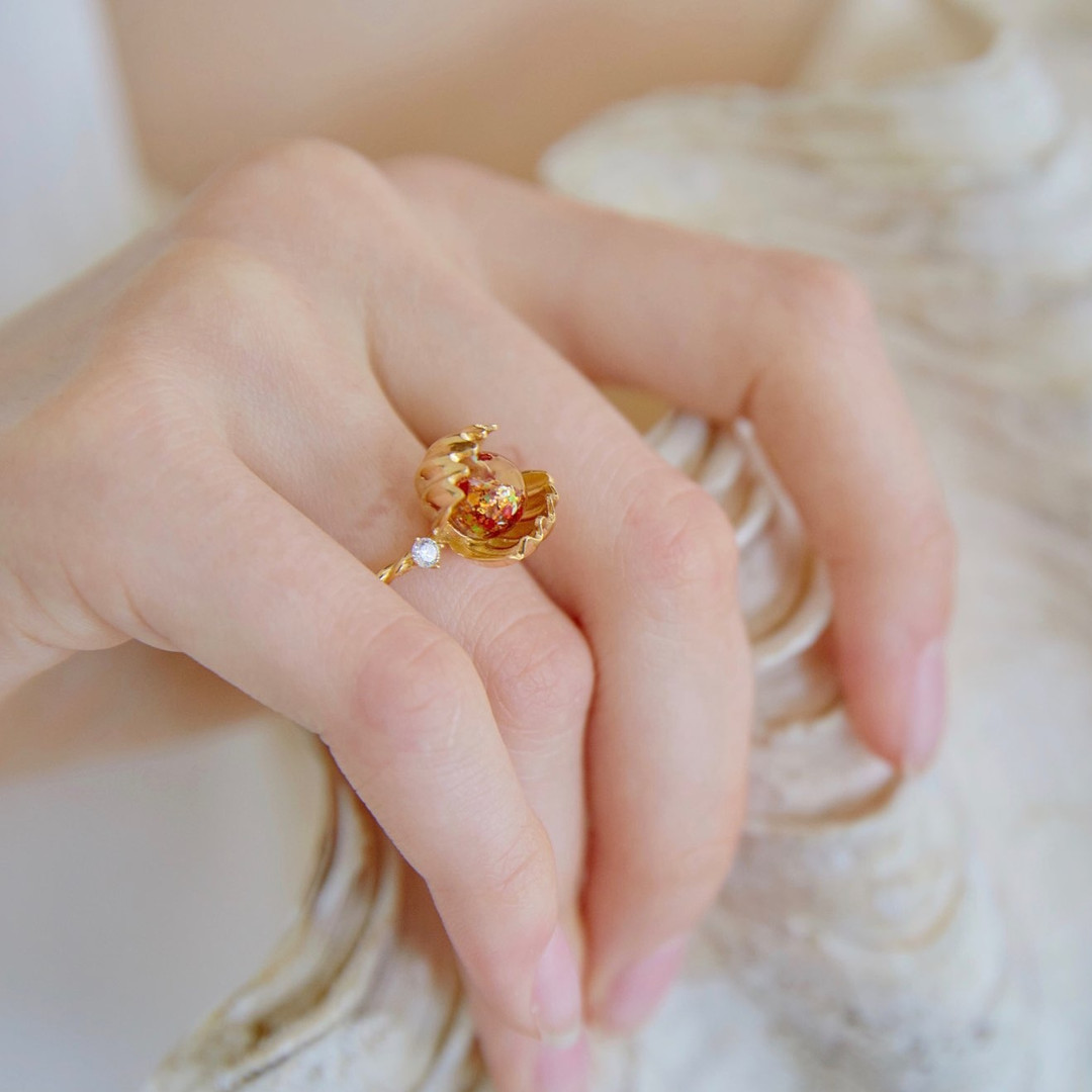 Shining Snowball Inside the Shell Ring