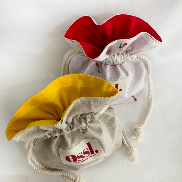 [Ossl] 오슬 린넨 튤립파우치 | 아이디어스