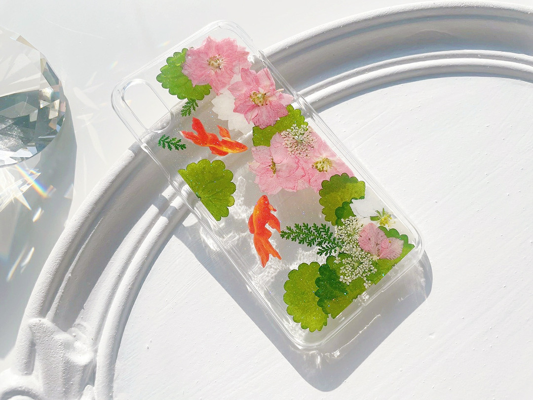 Goldfish Pond Fresh Flower Cell Phone Case ☘(All models can be ...