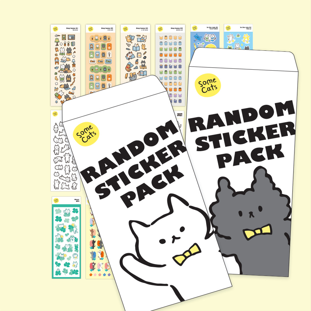 Random Stickers pack (5+1set)