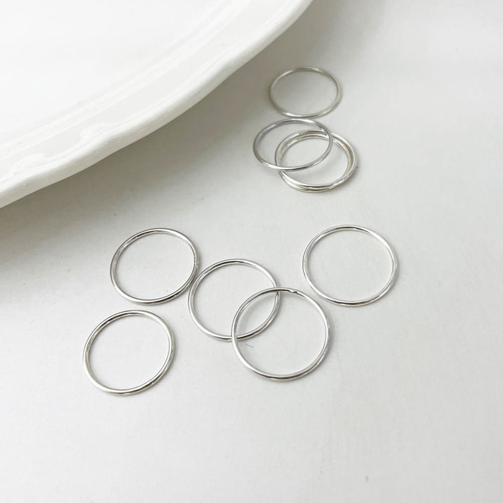 실버925 1mm 실반지 | 아이디어스