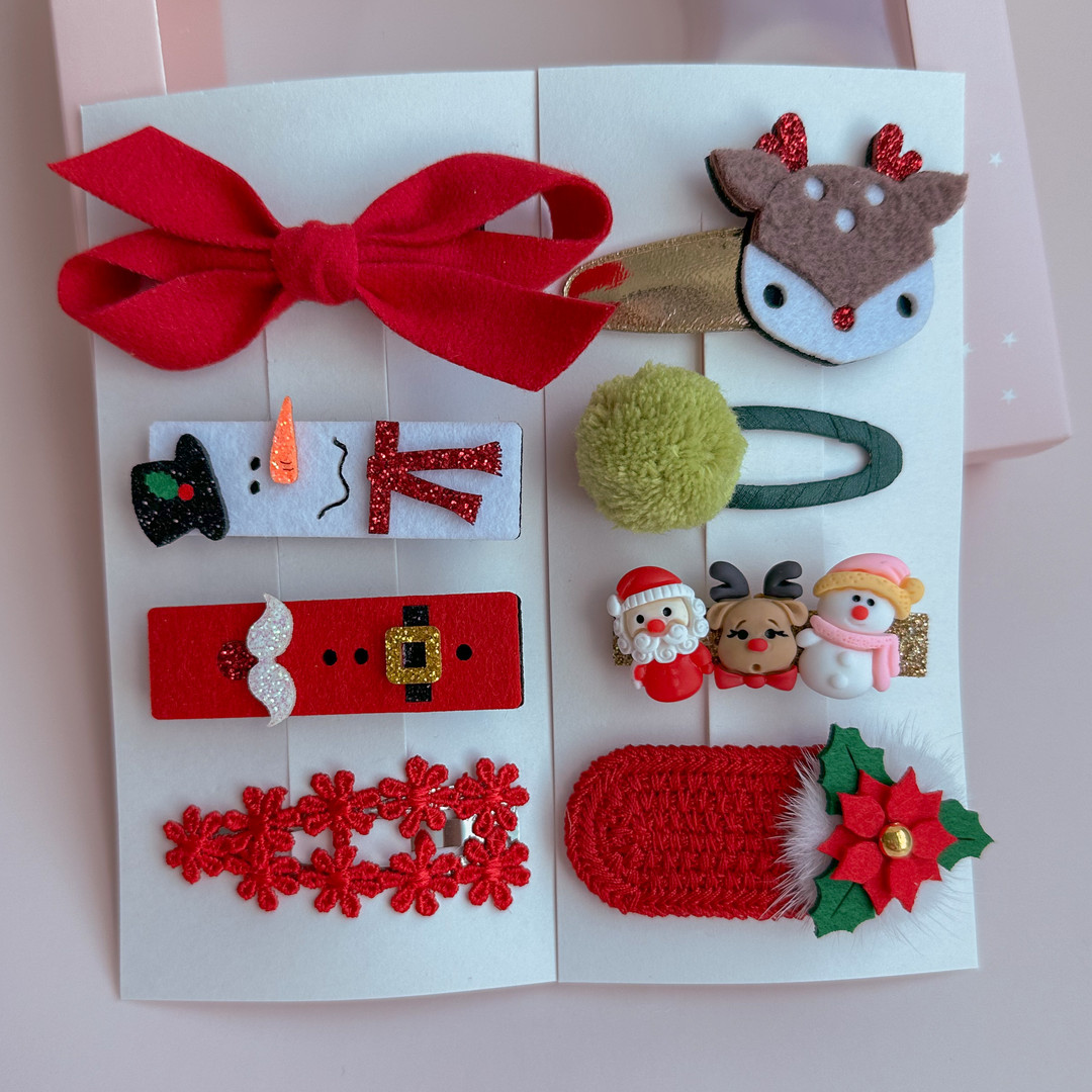 Christmas set pin/Christmas 8 set hairpin | idus