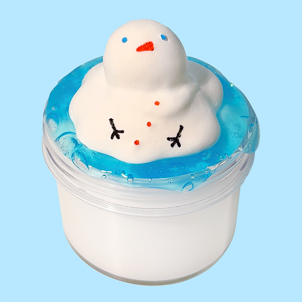 【Jellsis】 Melting Snowman Slime / 260ml clay mix jiggly chewy slime | idus
