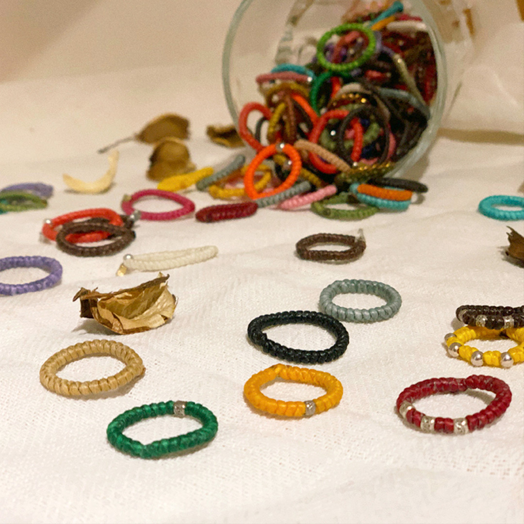 [Christmas][BTS RM] Paraffin RING (5color) / handmade thread wish ring | idus