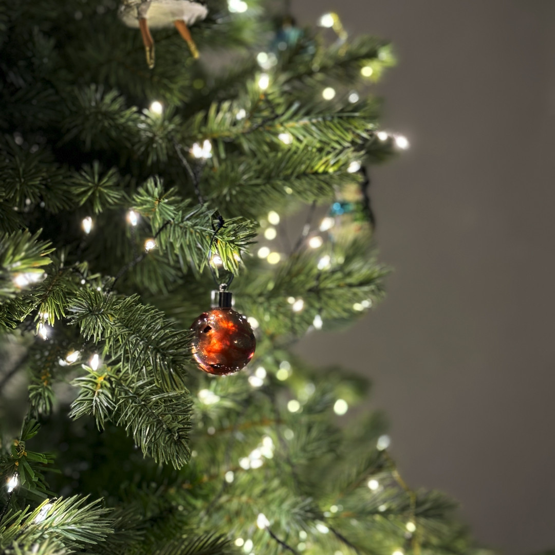 Transparent Glass Bead Christmas Tree Ornament | idus