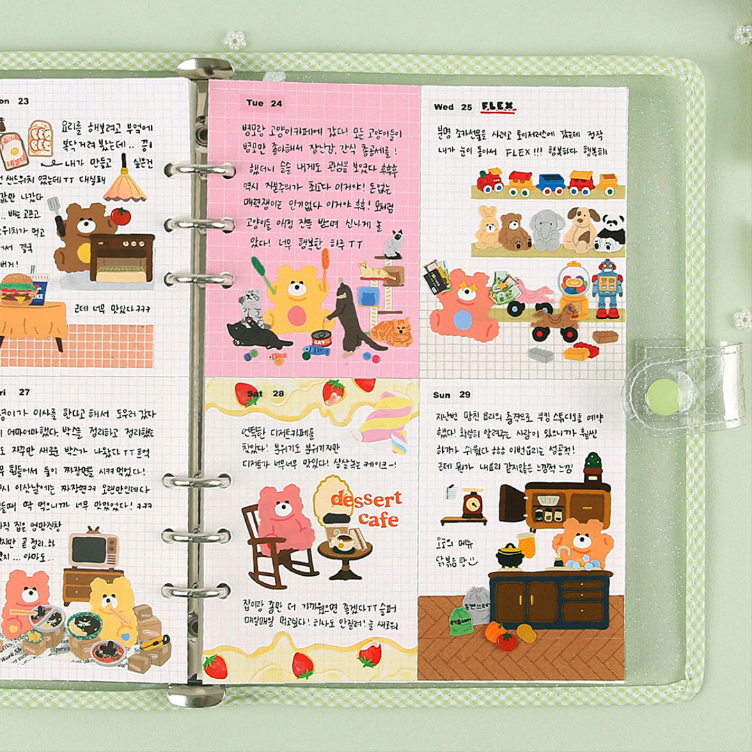 Wannathis A5 6 holes basic note refill paper_Quarter Paper | idus