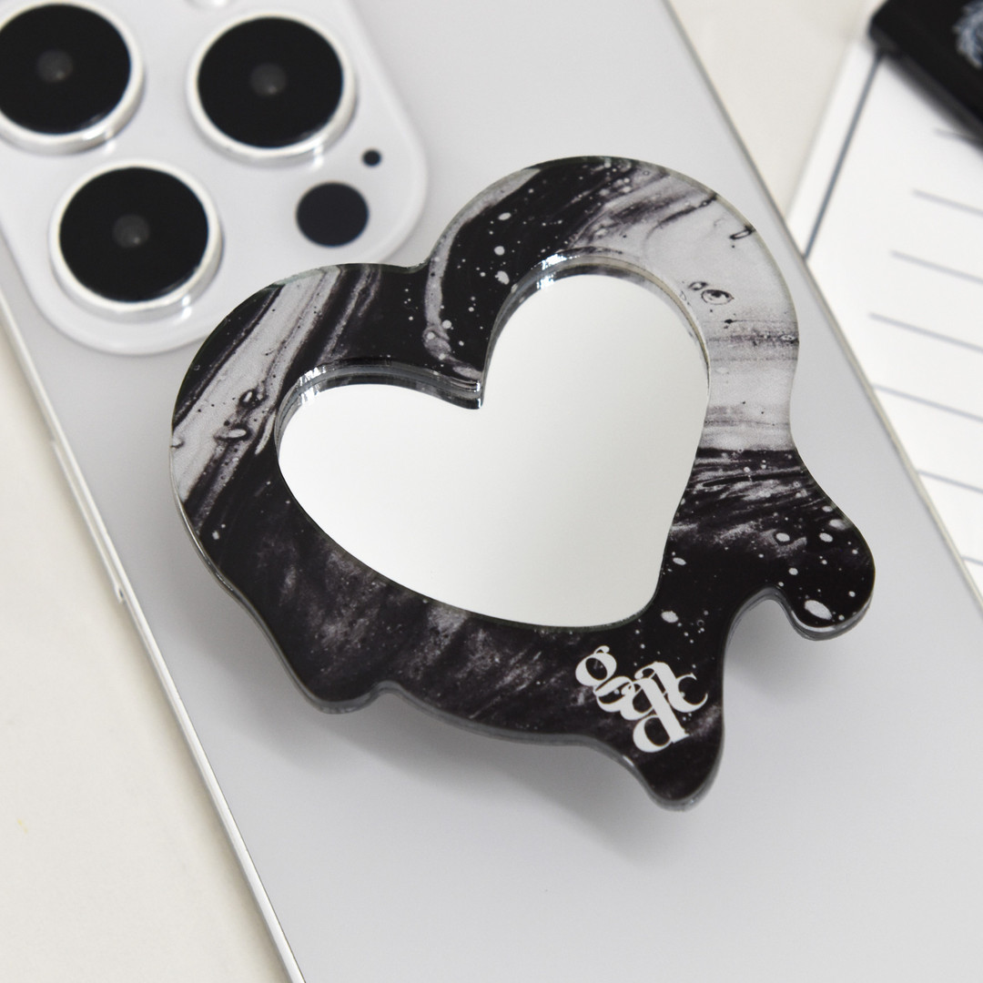 Melting Heart Mirror-tok Mag Safe Phone grip (3 colors) | idus