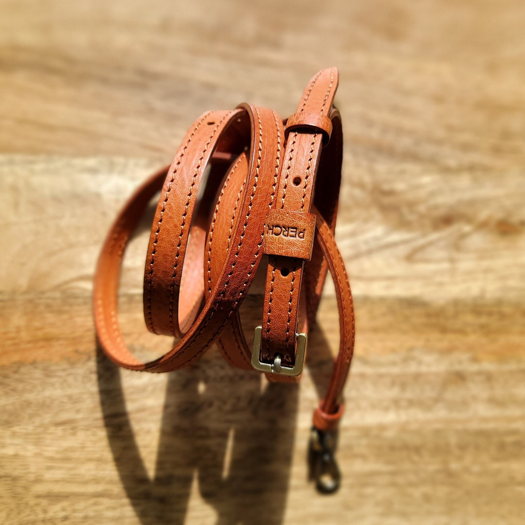PERCH Natural Leather (Double-Sided Stitch) Cross strap | idus