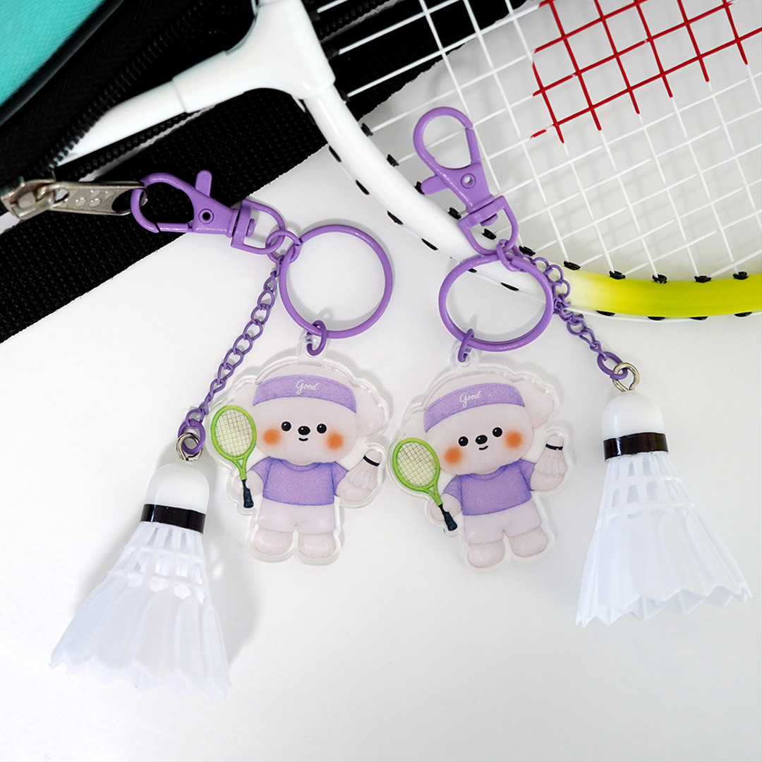 Badminton keychain | idus
