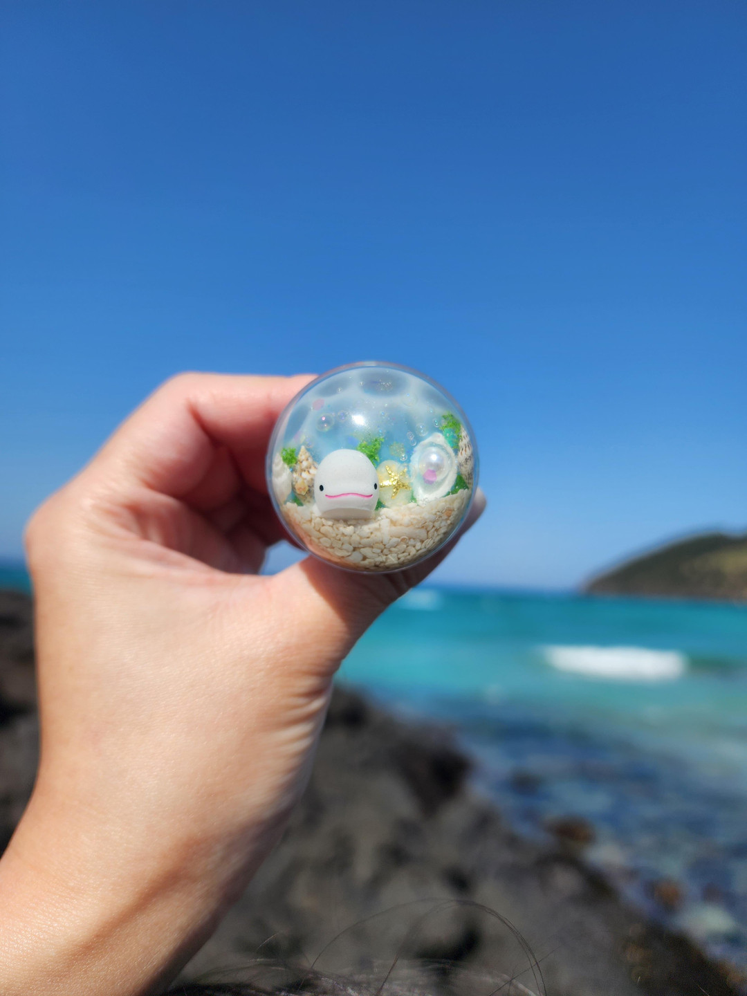 Cute Whale Hemisphere resin grip tok smart tok | idus