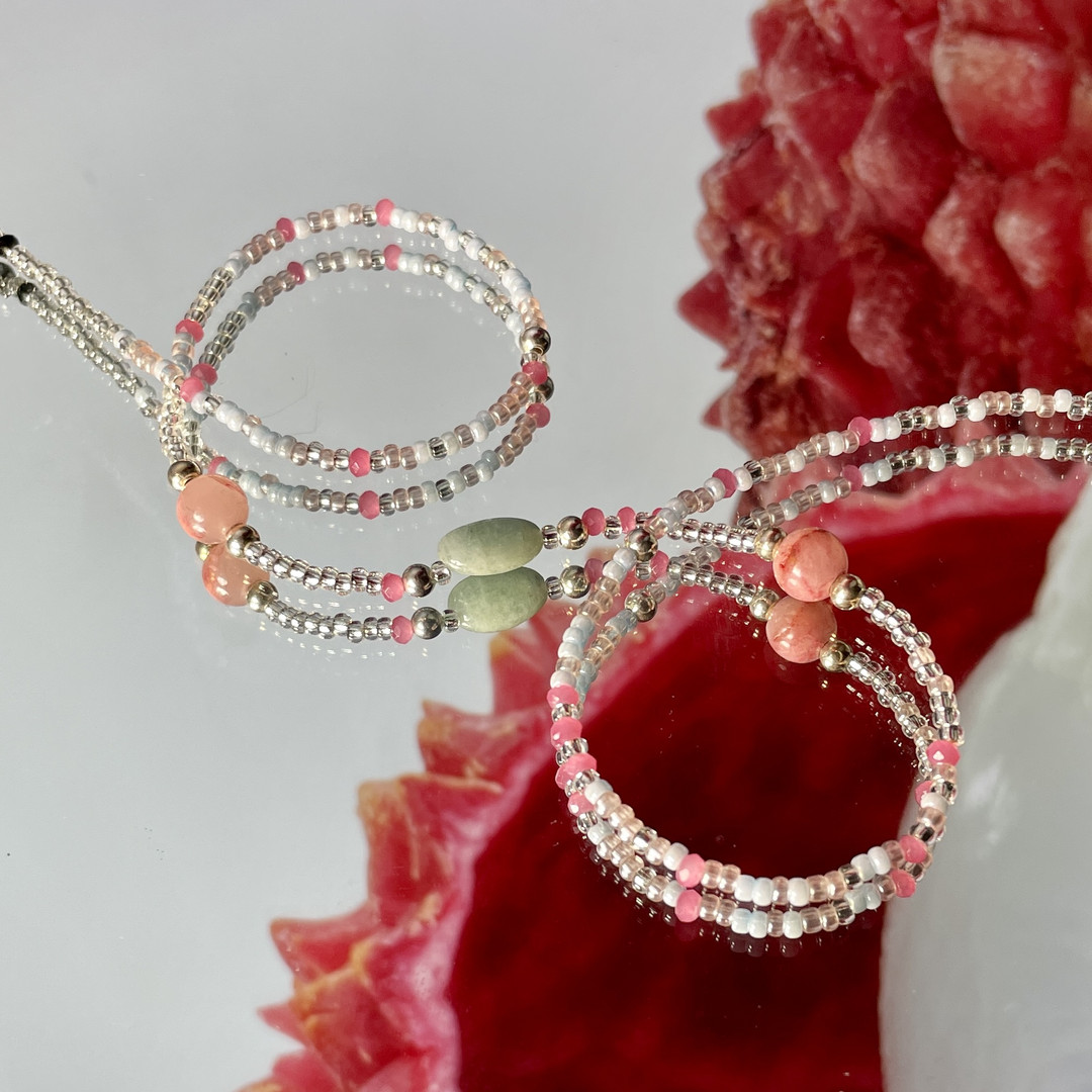 Fruit & Vegetable Collection - 021 Lychee Gemstone Necklace | idus