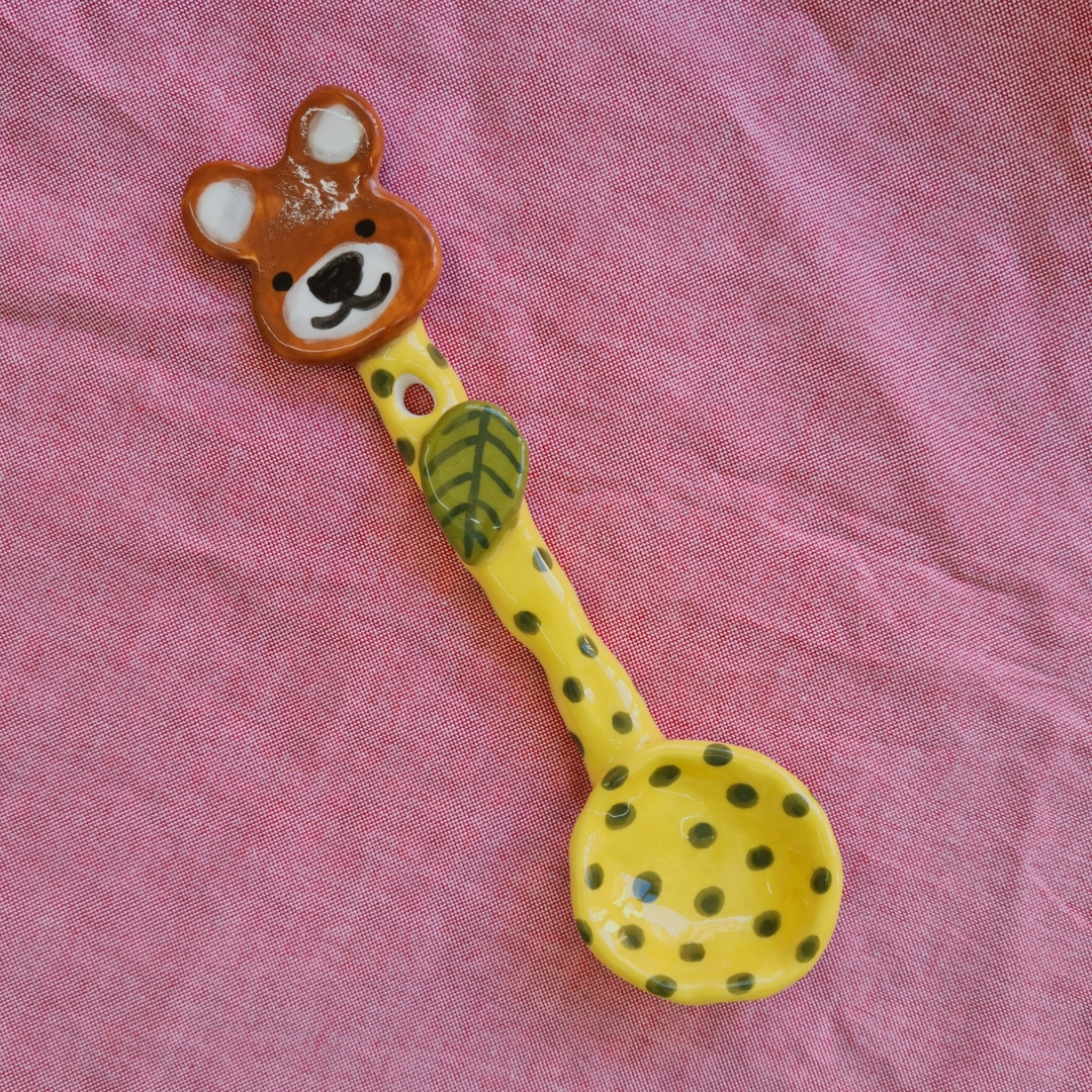 Dot teddy bear spoon | idus