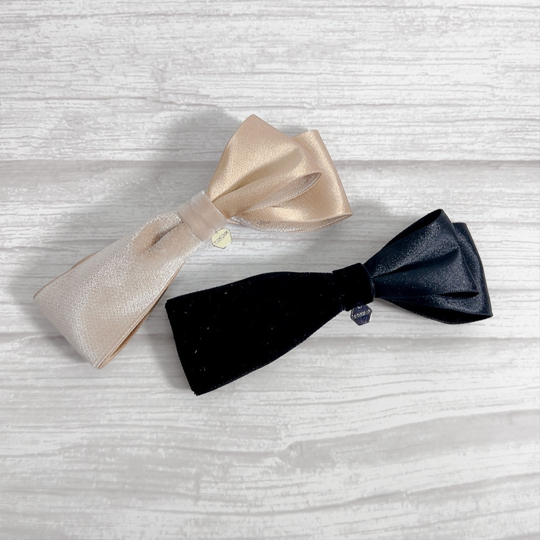 velvet-satin ribbon hairpin | idus