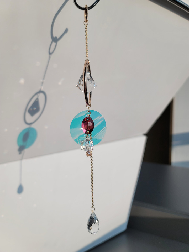 크리스탈 작은 동그라미 스팽글 썬캐쳐 | 아이디어스