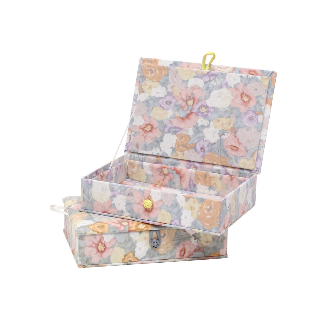 Watercolor Flower storage box