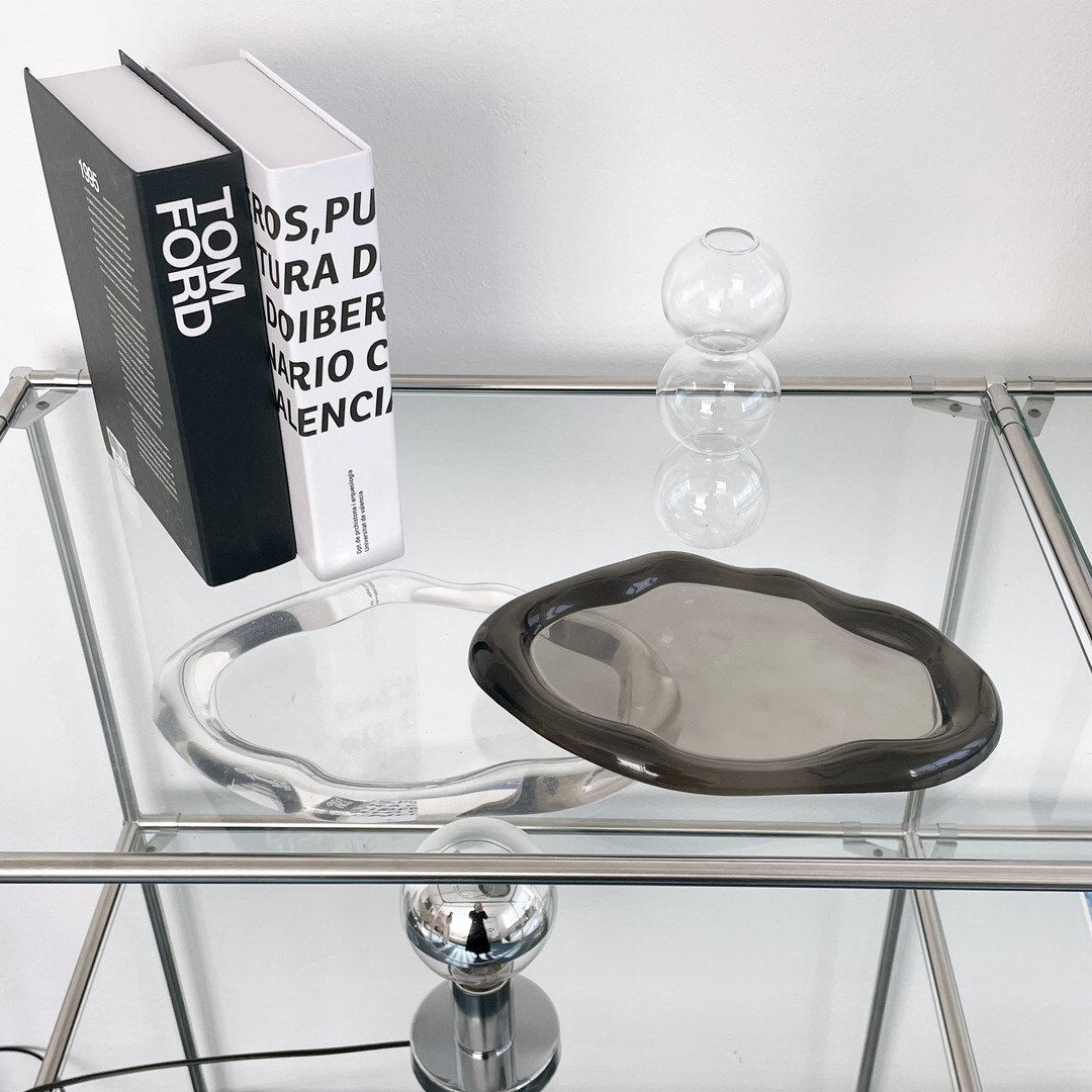 Wavy tray │ Accessory Jewelry Tray, Cafe Tray, Plate