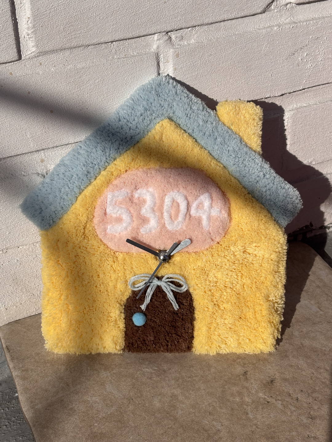 [Message is required] Home shape custom noiseless wall clock | idus