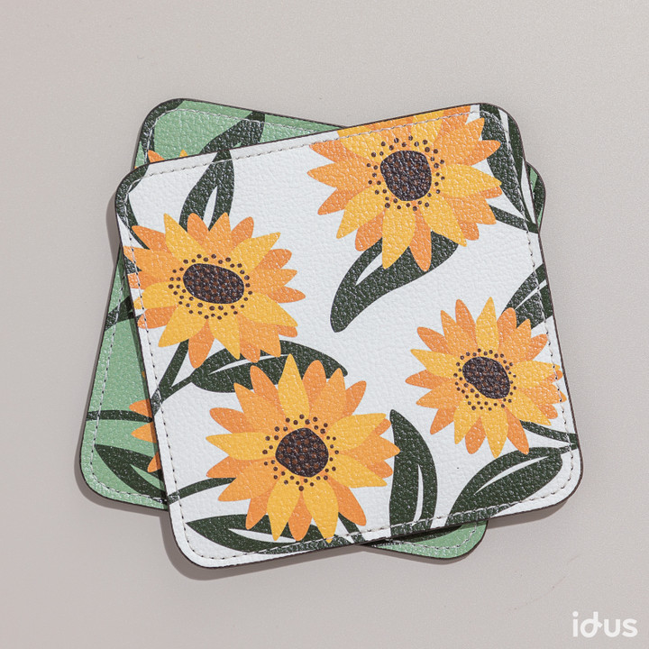 해바라기 일러스트 티코스터1p 2color | 아이디어스