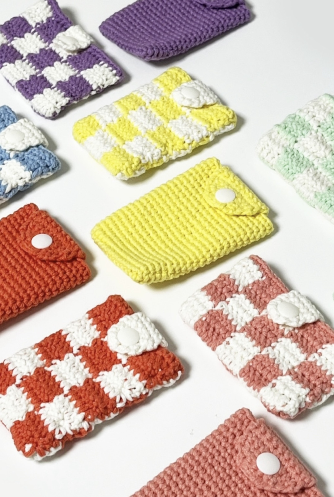 checkerboard card wallet