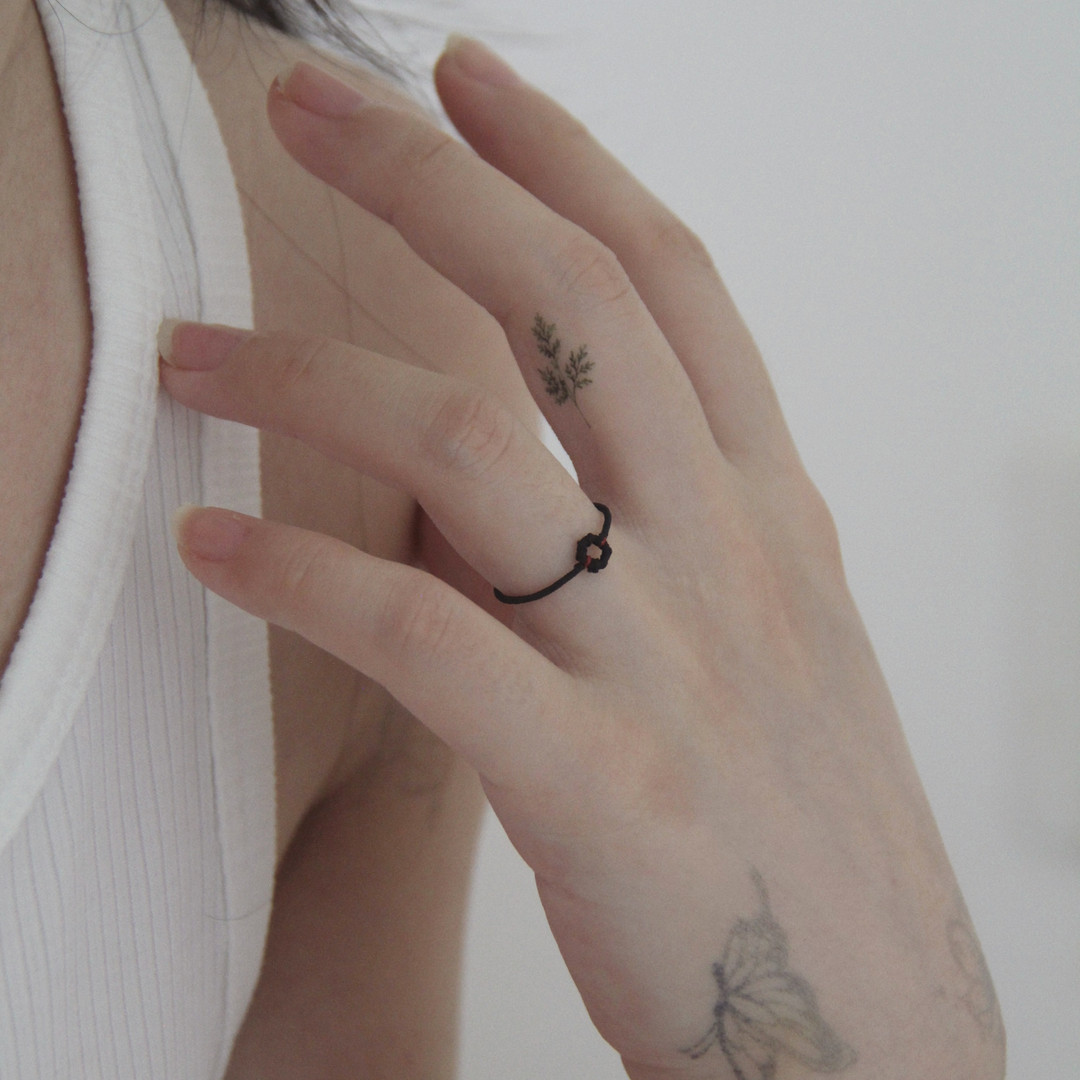 TATTOO Ring / handmade Thread Wish ring | idus