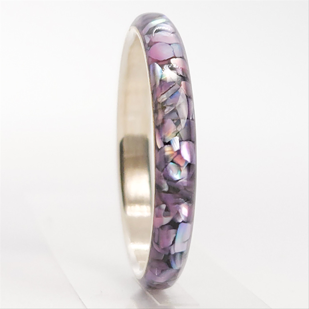 Luxe Hand Aging Black Pink mother-of-pearl ring | idus