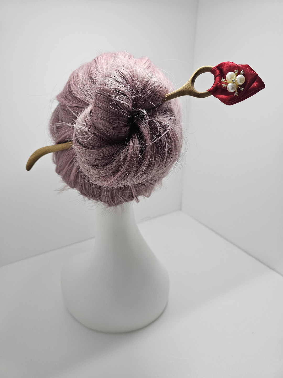 Poinsettia Blossom big binyeo/ Hair Sticks/woodenbinyeo/binyeo