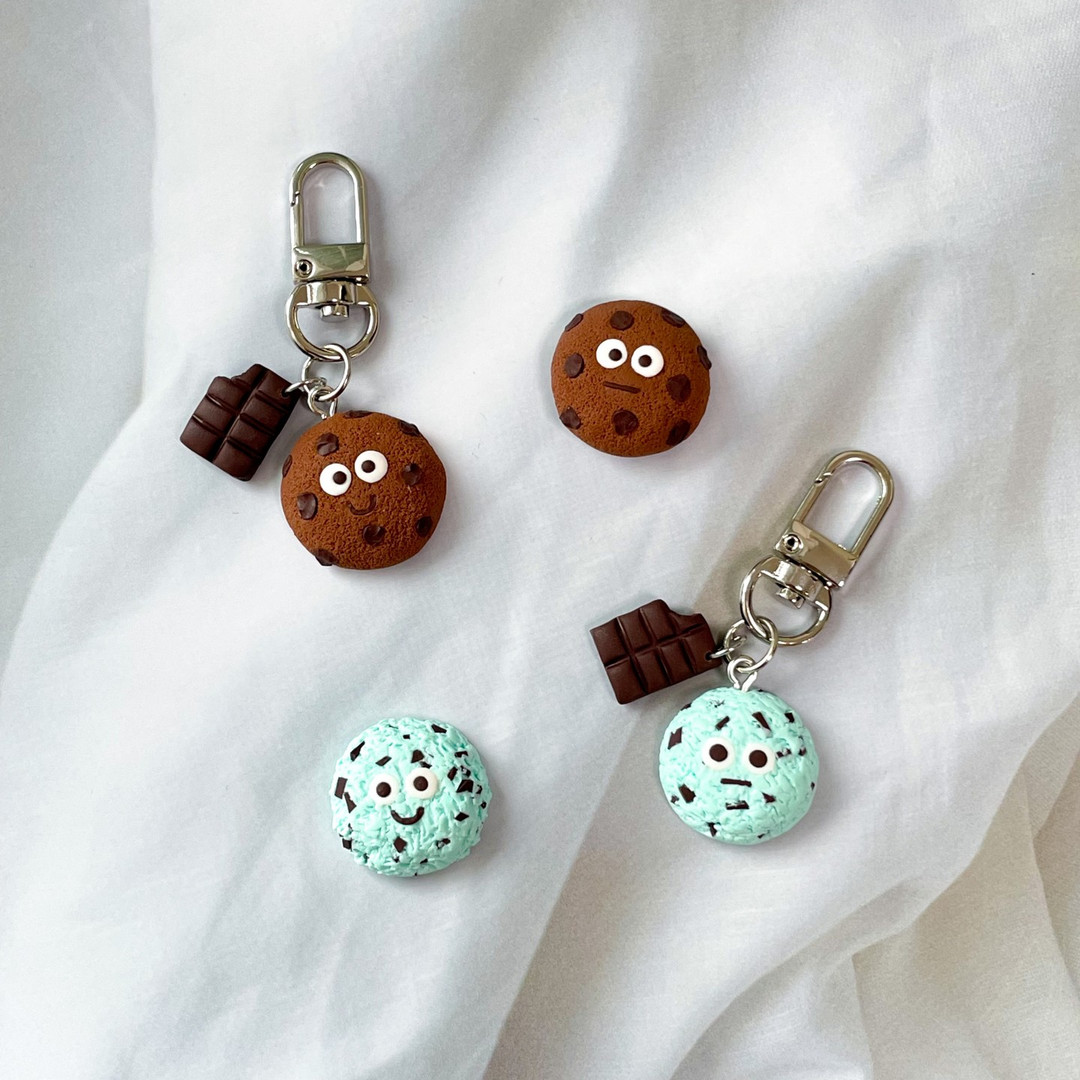 Chocolate mint chocolate key ring.