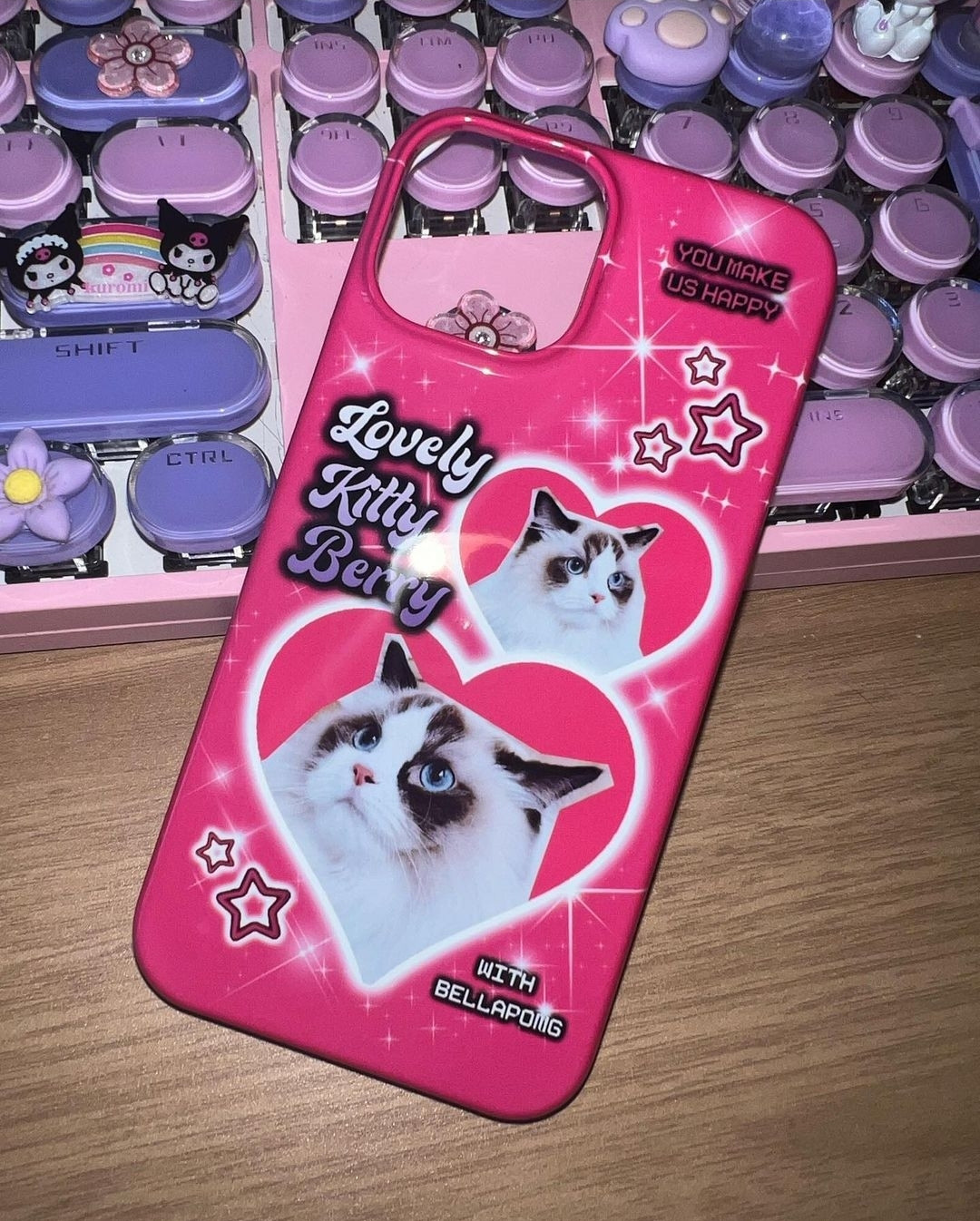 [Lovely kitty Berry] Hard phone case | idus