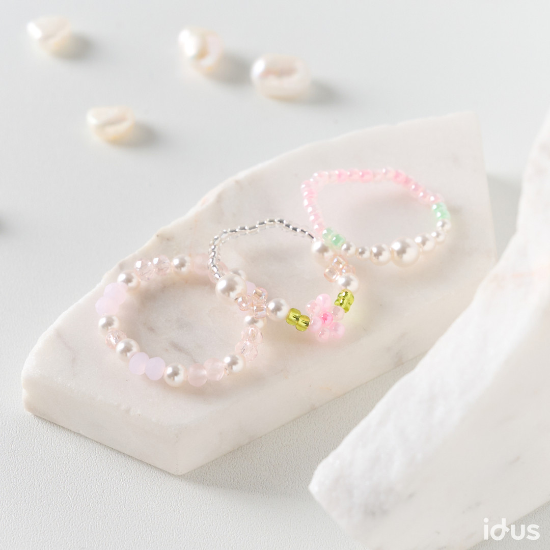 Spring 23SS Cherry Blossom Pearl Beads Ring | idus