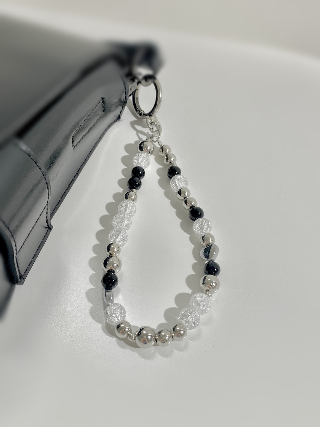 Crack crystal heart keyring cell phone strap | idus