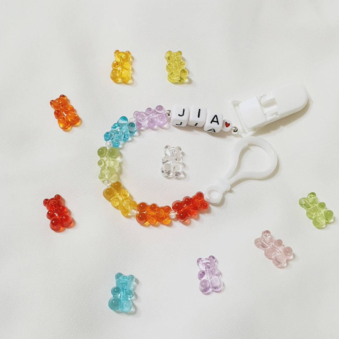 Haribo Custom Initial Pacifier Clip