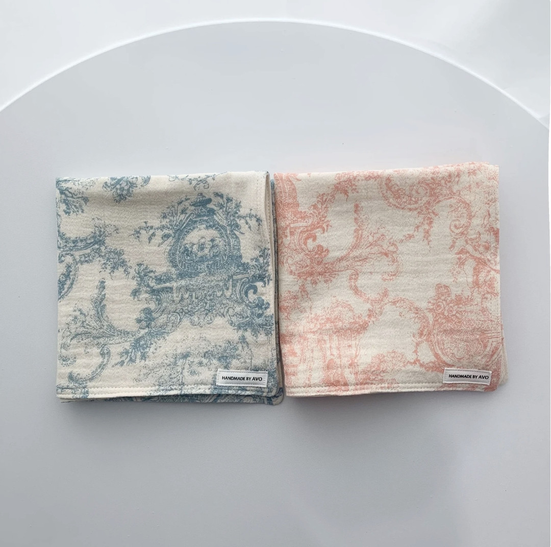 100% Organic Cotton Handkerchiefs, Flower Patterned Handkerchiefs, Gift ...