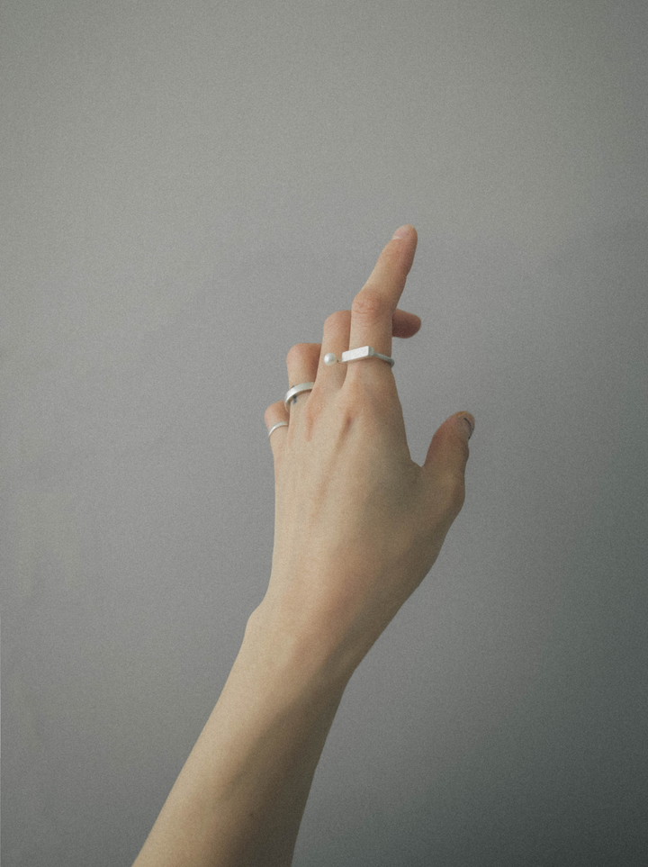 bar slit ring 실버 반지 | 아이디어스