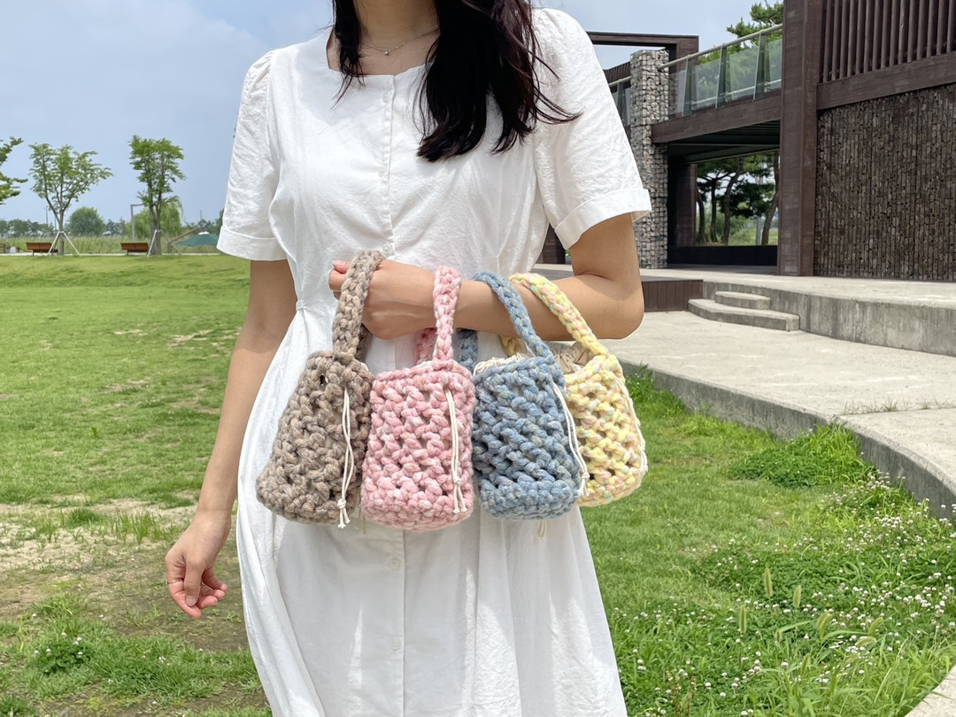 (Free Inner Pouch)#circular net bag# | idus