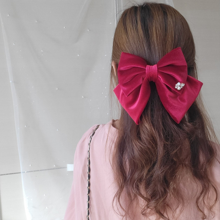 러블리 벨벳 왕머리핀(2colo) | 아이디어스