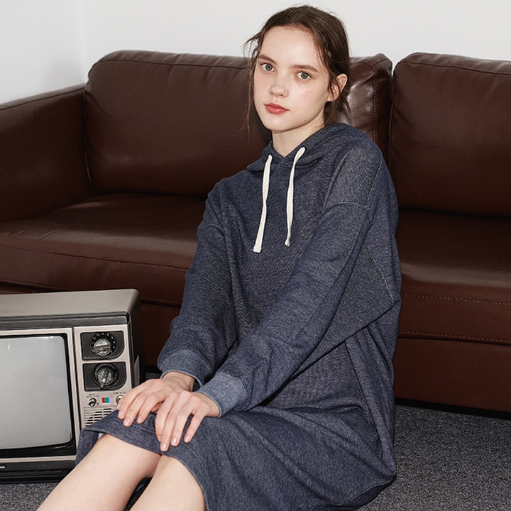 롱 후디 포켓 원피스 (MCG1-OP721) | 아이디어스