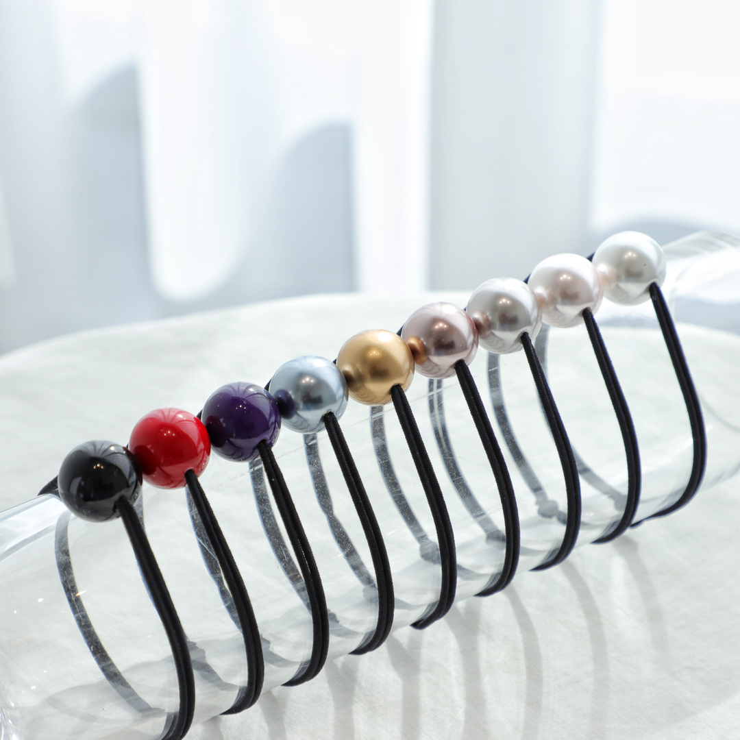 Iris Pearl Hair Tie [Midium size]