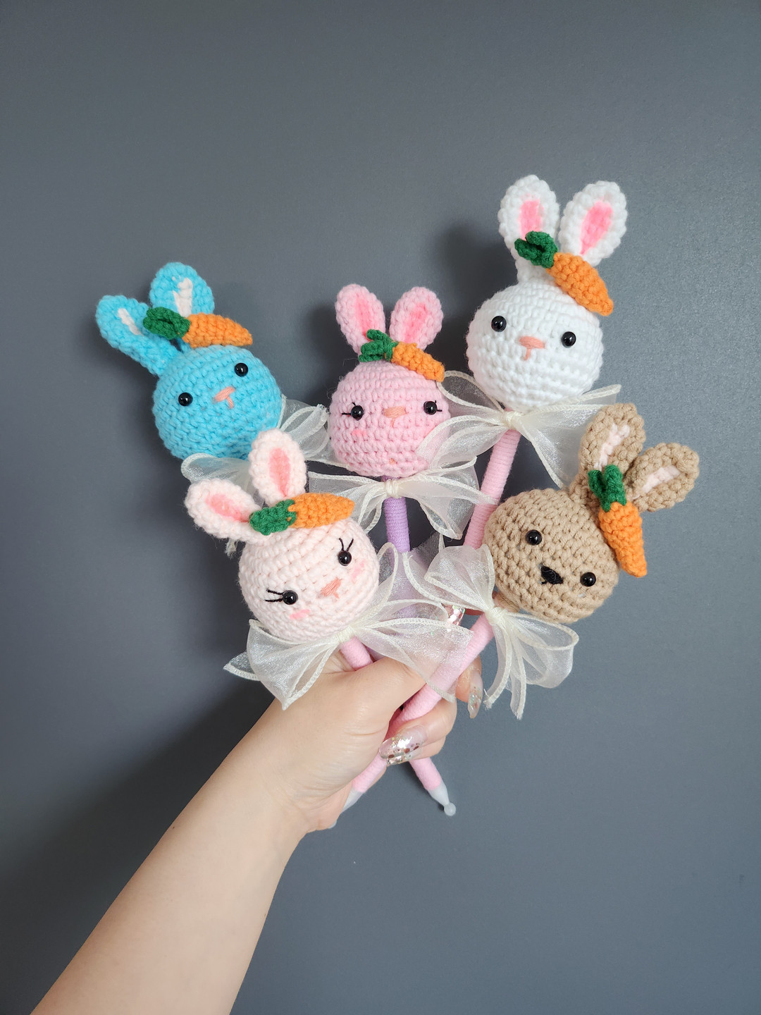 [Thanks gift] Knitted rabbit ballpoint pen _ group gift thanks gift