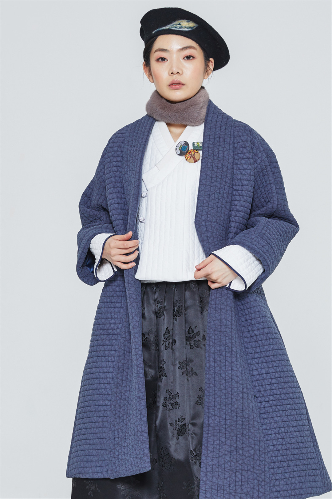 PIGMENT QUILTED DURUMAGI, TRADITIONAL KOREAN OVERCOAT | idus