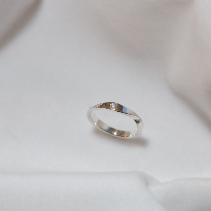 큐빅세팅 반지(순은 99.9%) JD012 | 아이디어스