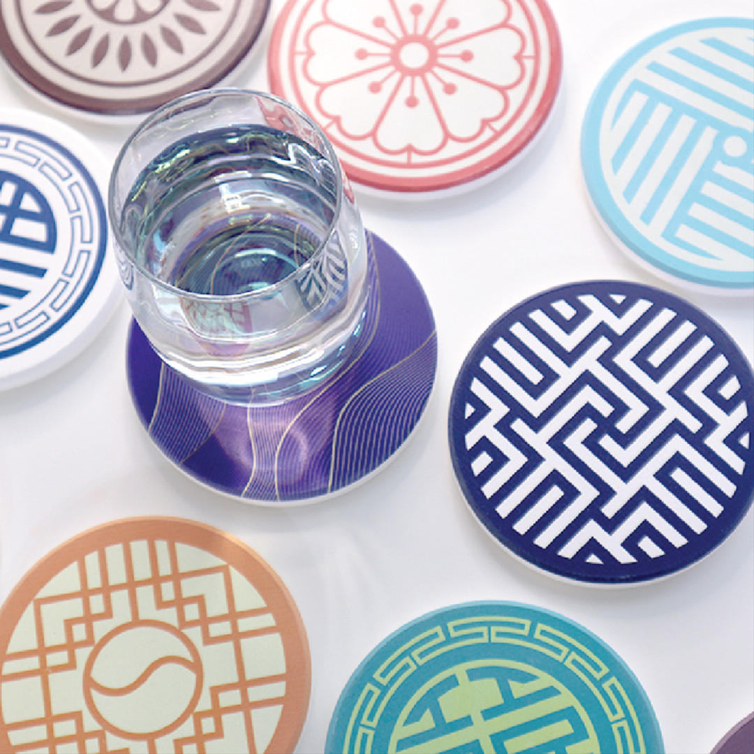 [Korean traditional] Water Absorbent Diatomite Drink Coasters | idus