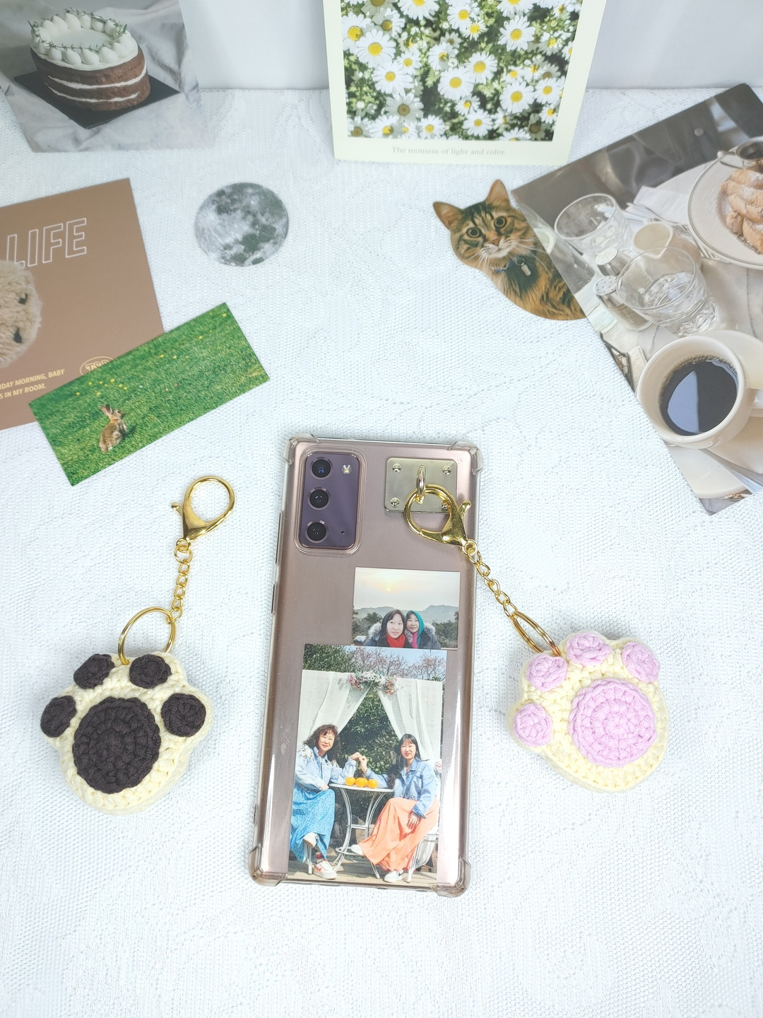 Cat Keychain Cute Paw Keyholder Cell Phone Bag Accessories | idus