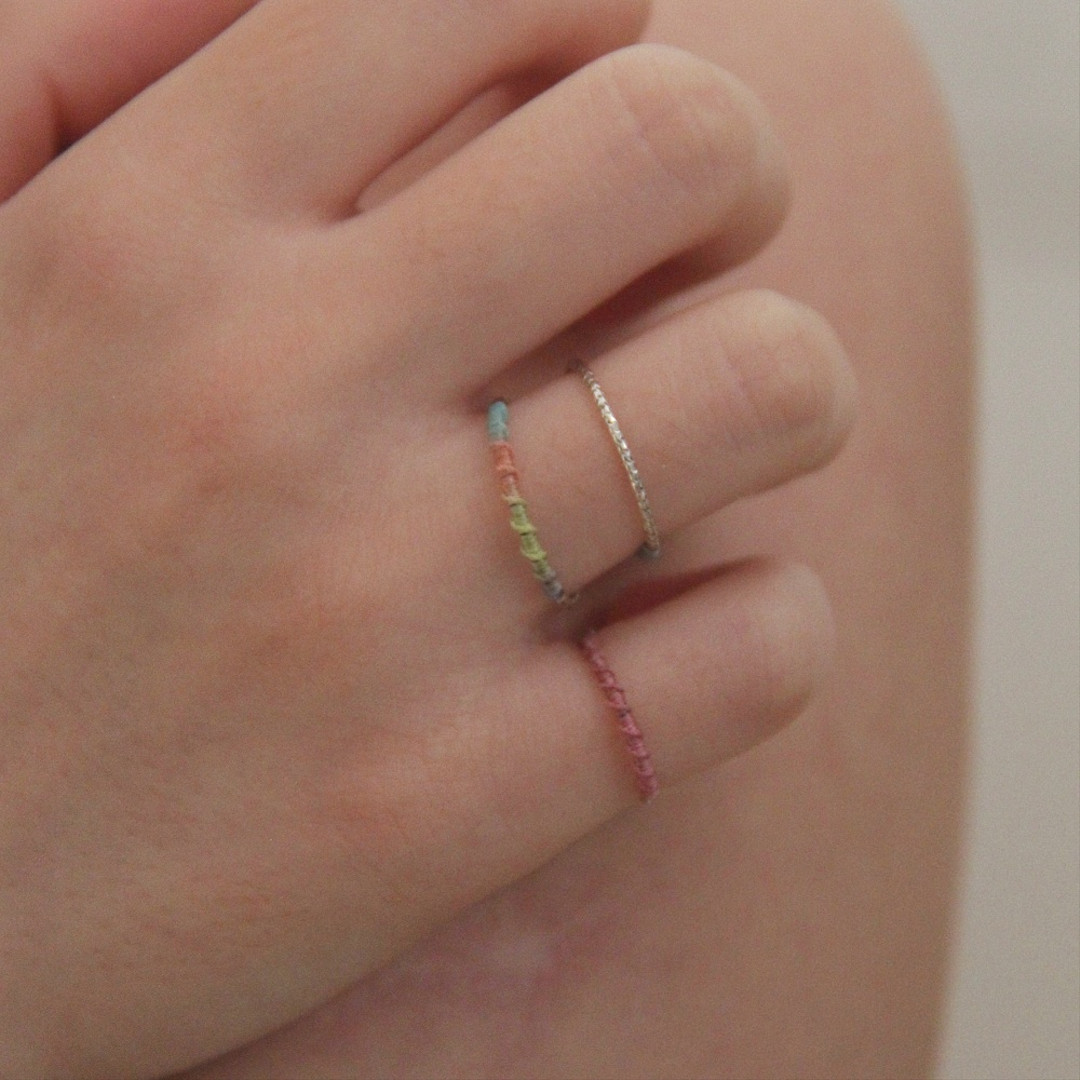 CANDY RING (18color) / handmade Thread Wish Ring | idus