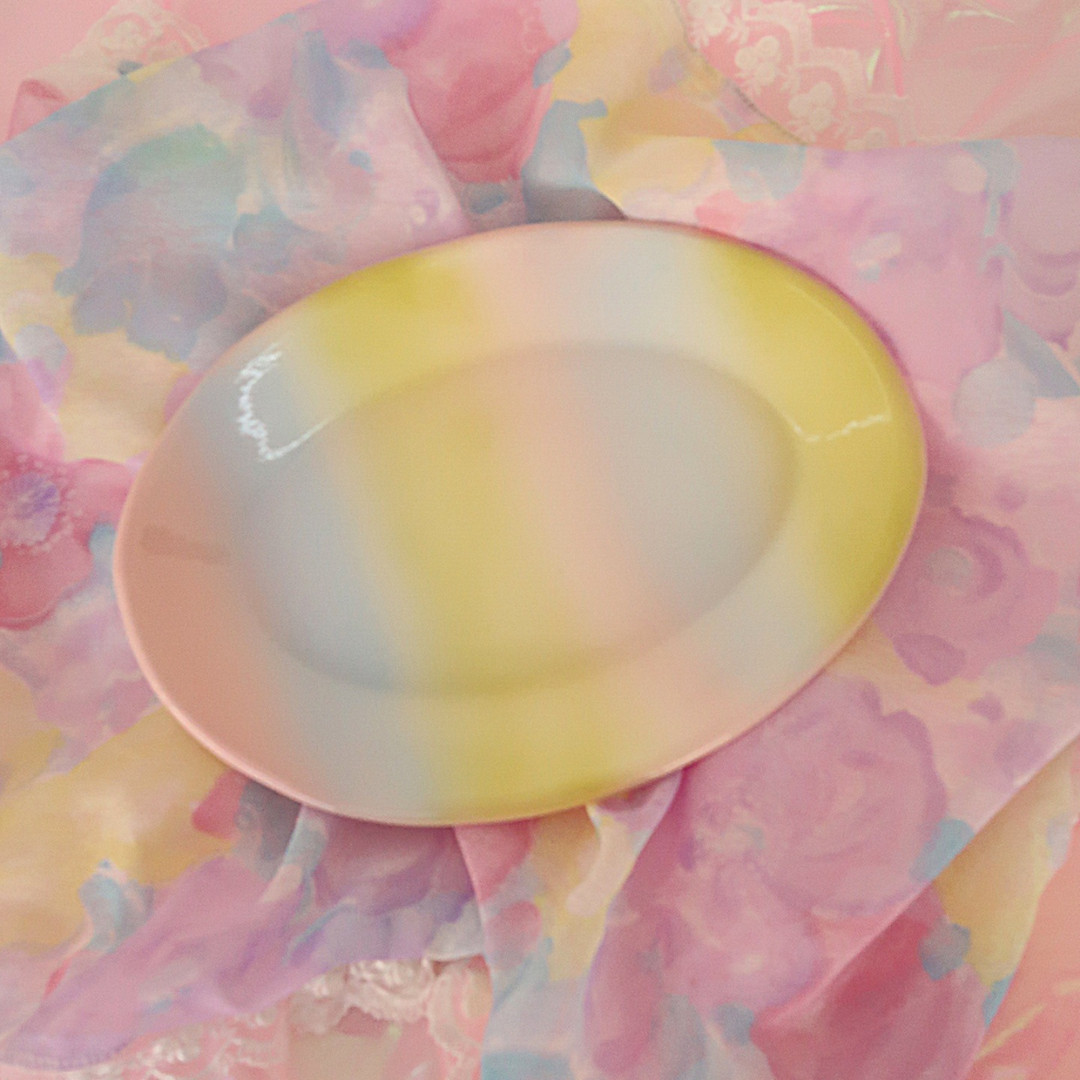 candy oval plate | idus