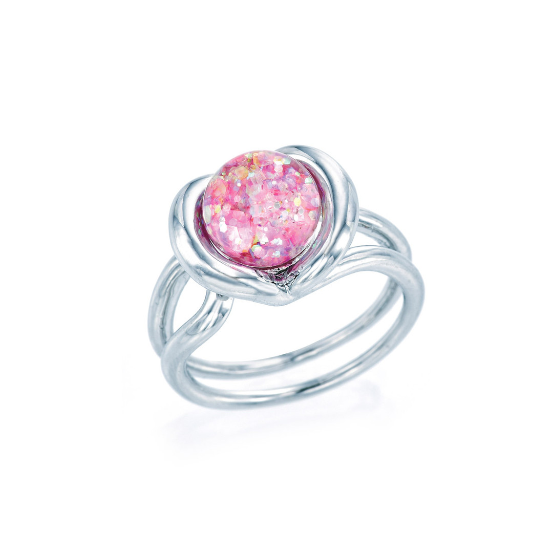 Heart Pretzel Snowball Ring