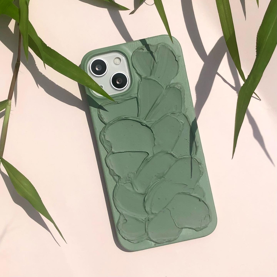 Round paint touch phone case | idus