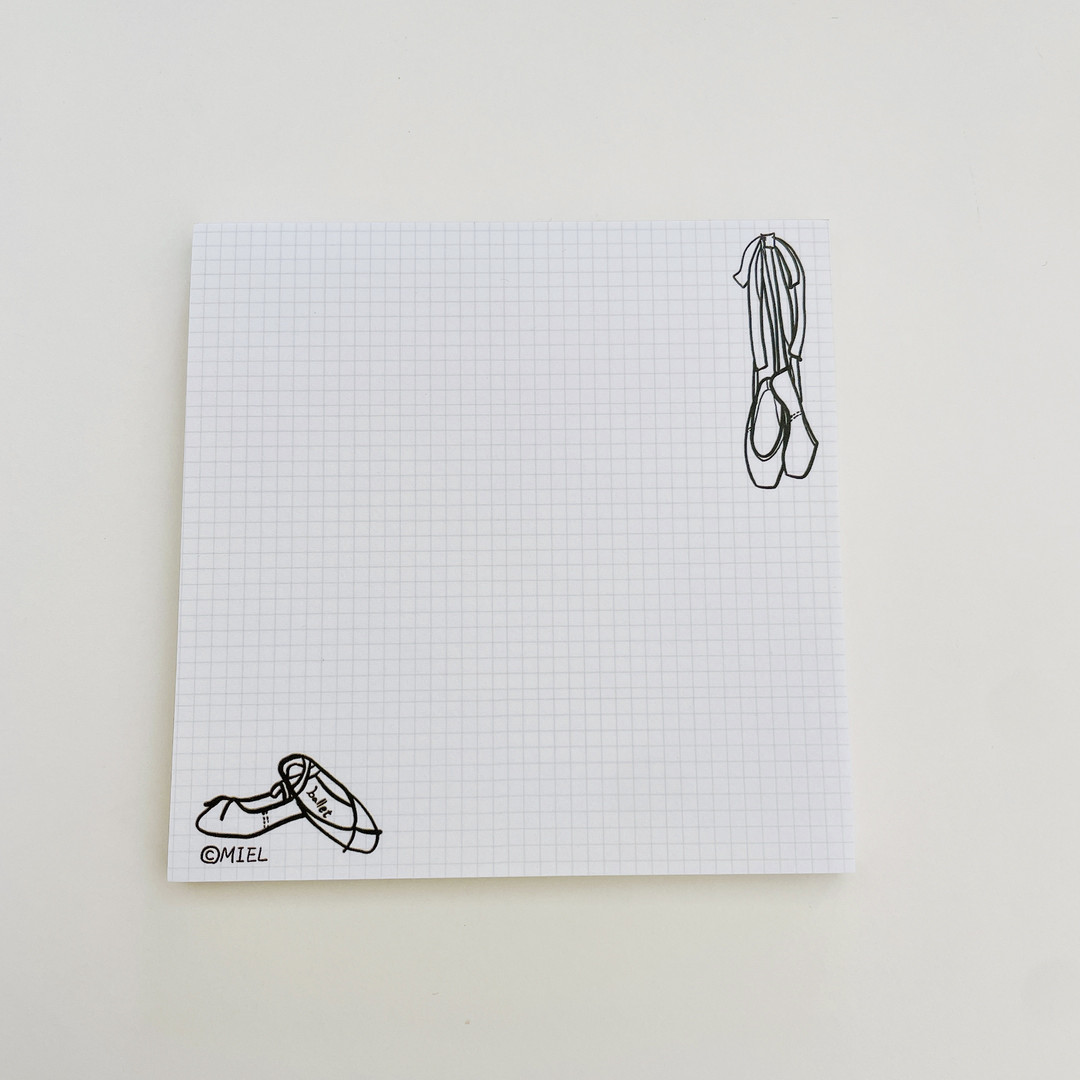 ballet shoes memo paper | idus
