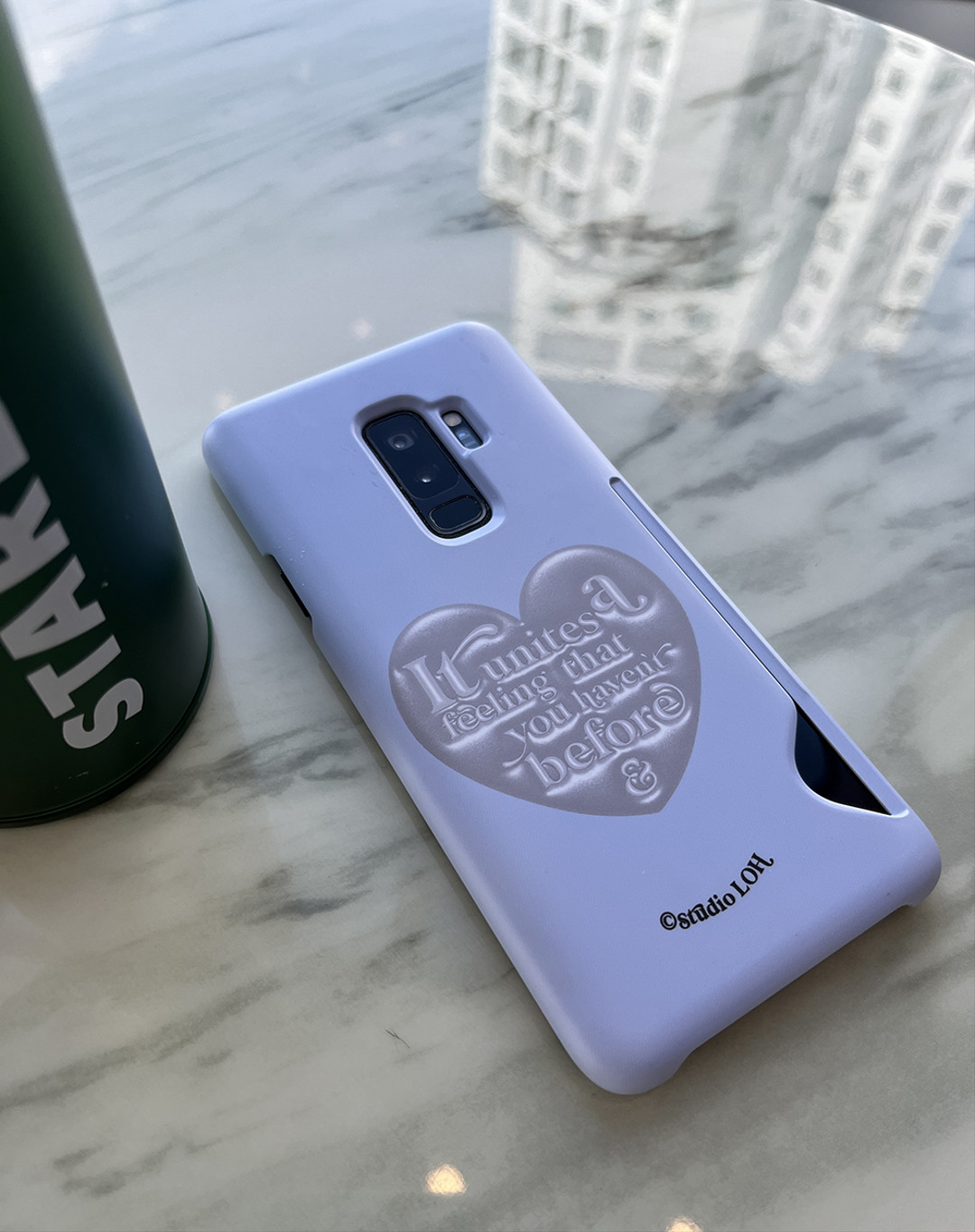 Silver Heart Baby Blue Phone Case iPhone 16 | idus