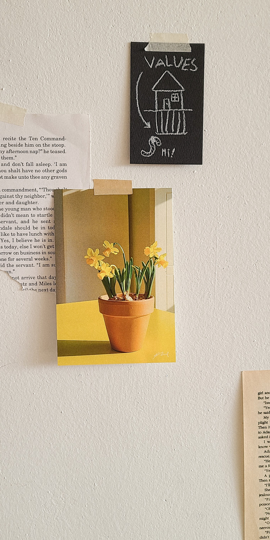 [postercard] daffodils in March | idus