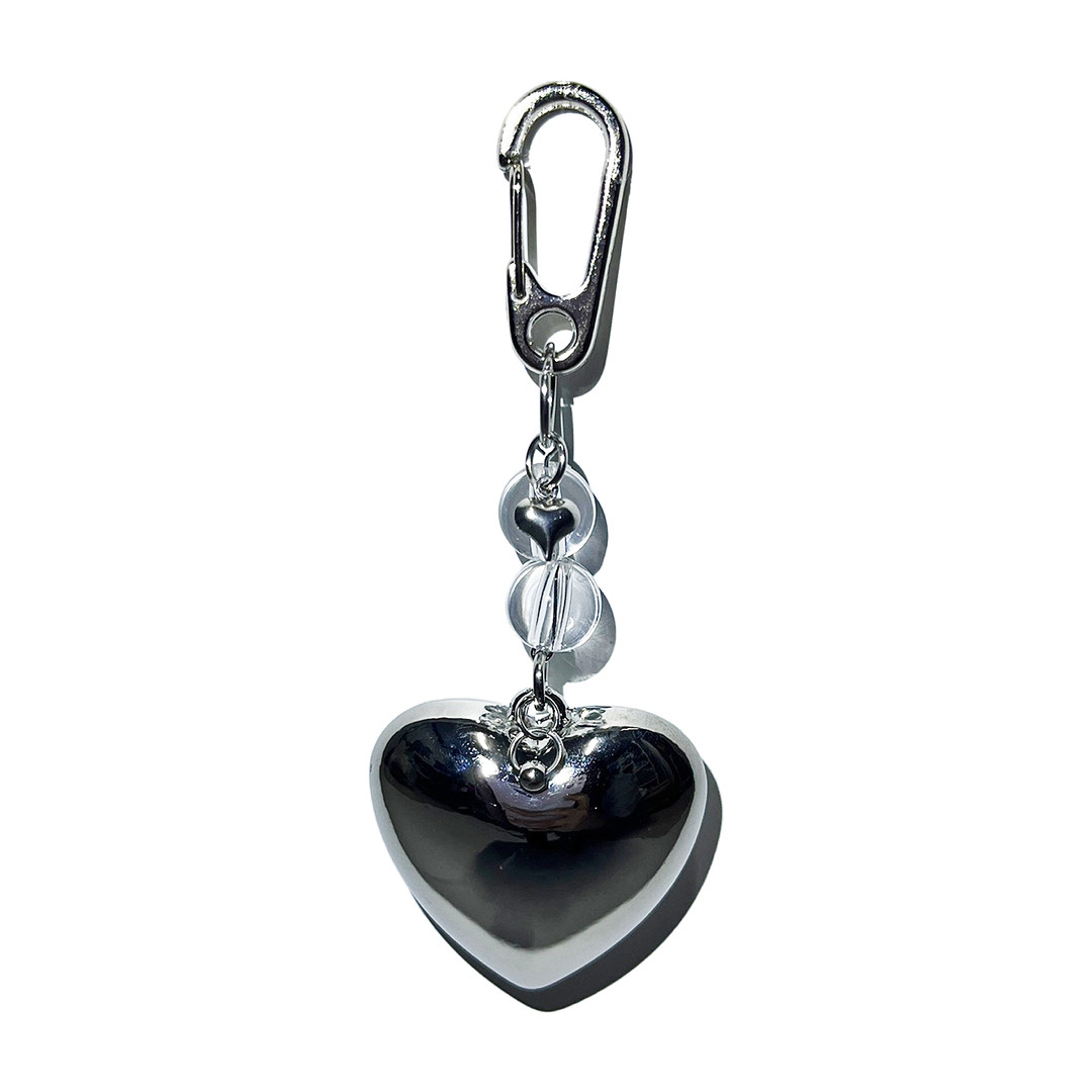 Pierced plumpy heart keychain | idus